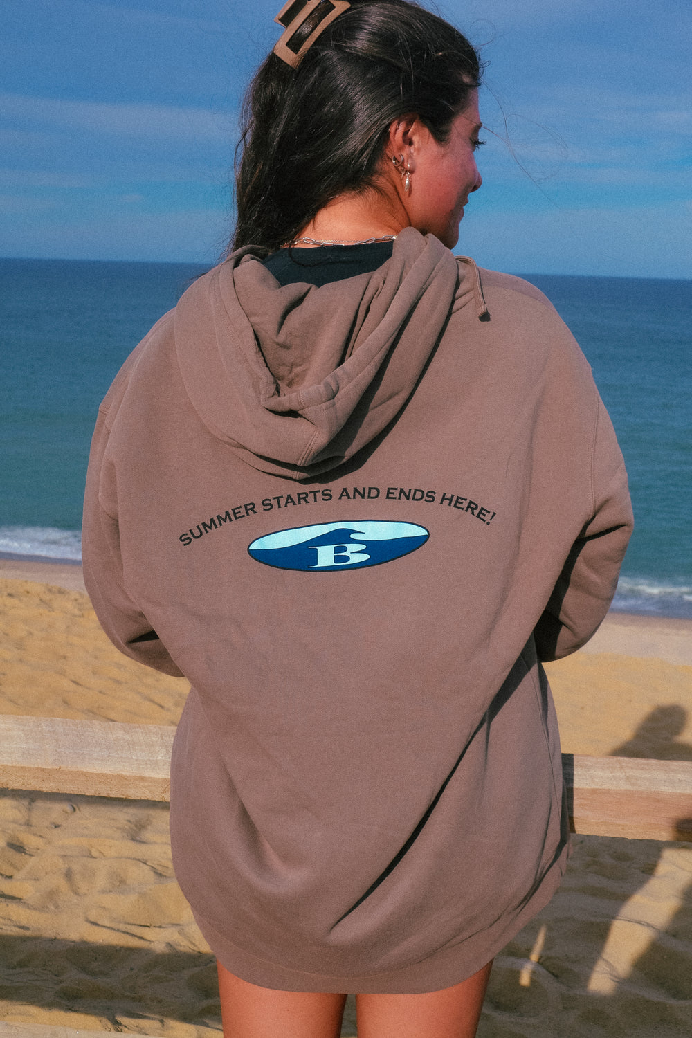 Beachcomber Oval-B Hooded Sweatshirt – The Wellfleet Beachcomber Store